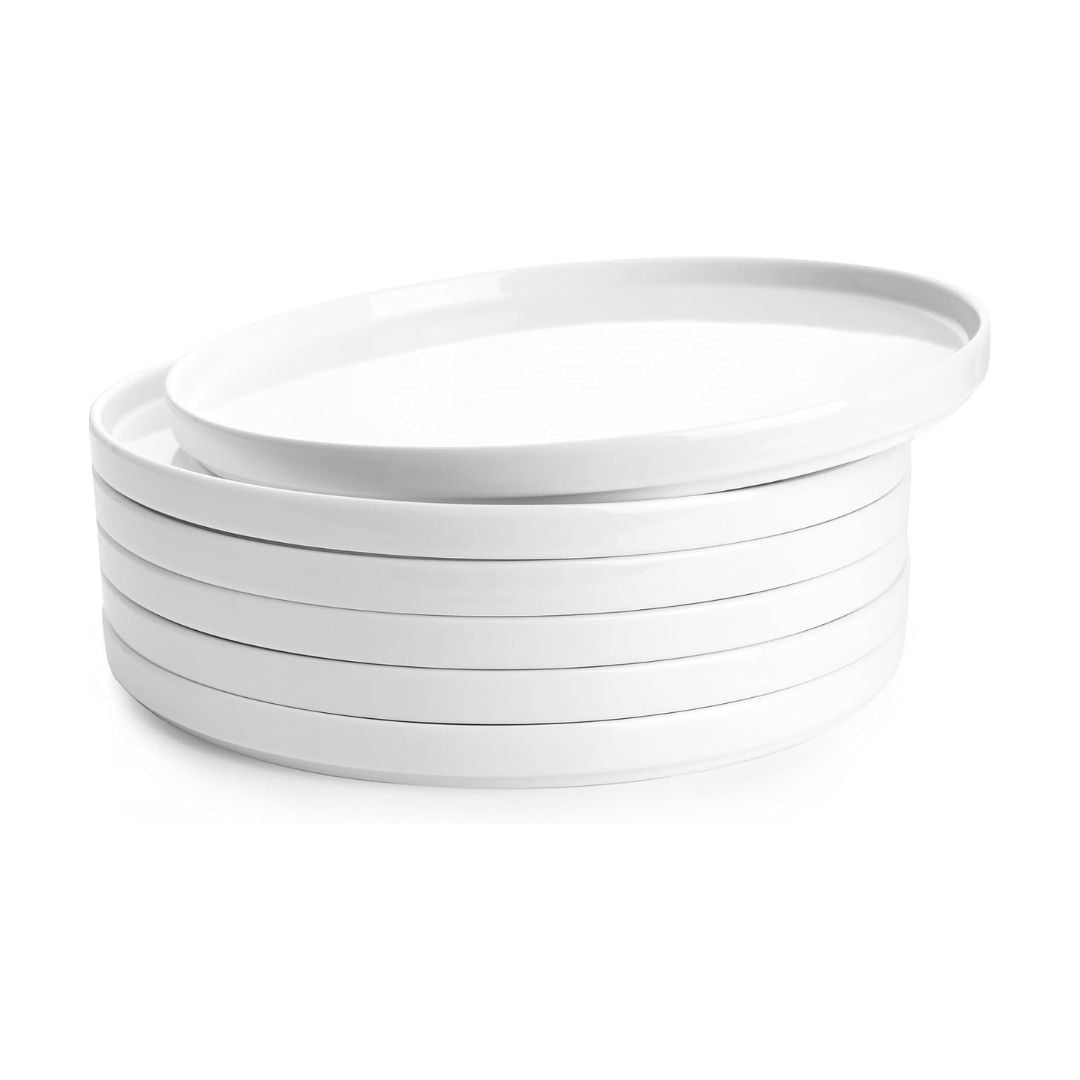 Porcelain Flat Plates, Set of 6 – Sweese